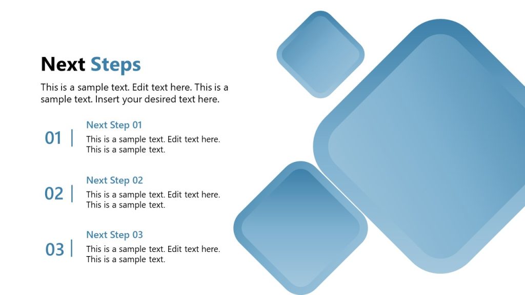 Slide for Next Steps - Internal Workshop Template - SlideModel