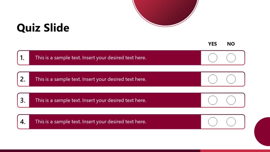 Quiz Slide in Training Presentation Template - SlideModel