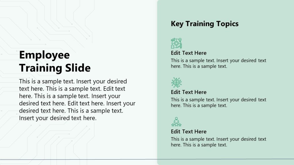 Employee Training Slide with Infographics - SlideModel