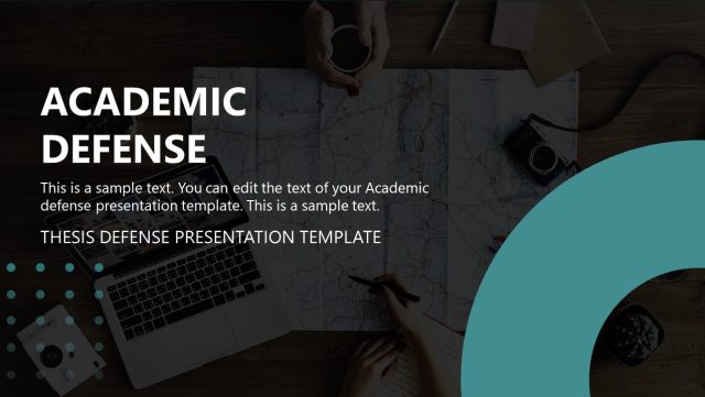 Academic Defense Presentation Template - Title Slide - SlideModel