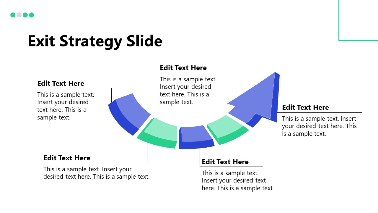 Slide for Showing Exit Strategy - SlideModel