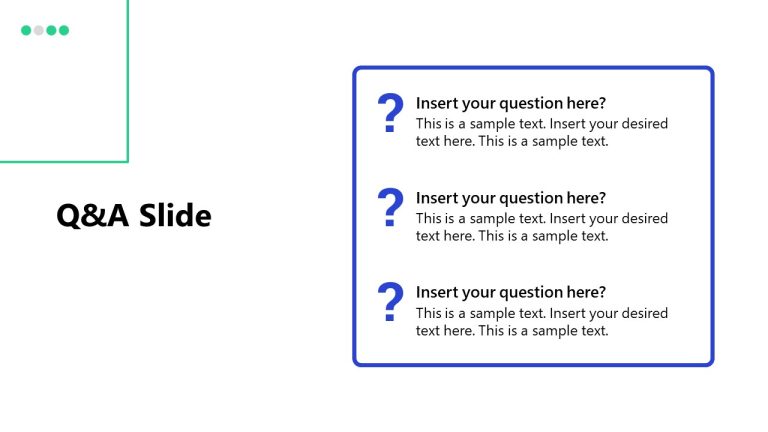 Q&A Slide for Company Investment Proposal Template - SlideModel