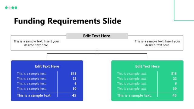 Funding Requirements Slide for Investment Proposal Template - SlideModel