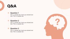 Q&A PPT Slide - Cognitive Behavioral Therapy Template - SlideModel