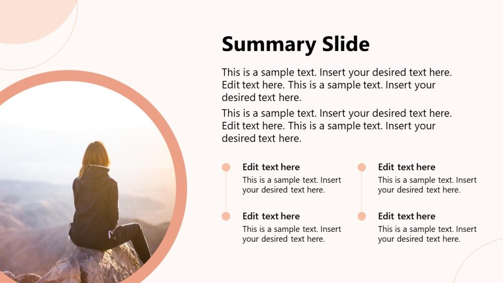 Summary Slide for Cognitive Behavioral Therapy Presentation - SlideModel