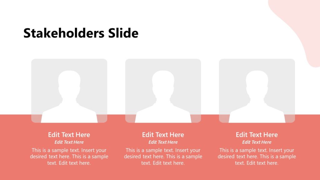 Stakeholder Slide with Person Image Placeholders - SlideModel