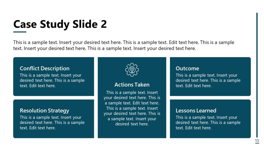 Case Study Slide 2 with Editable Textboxes - SlideModel