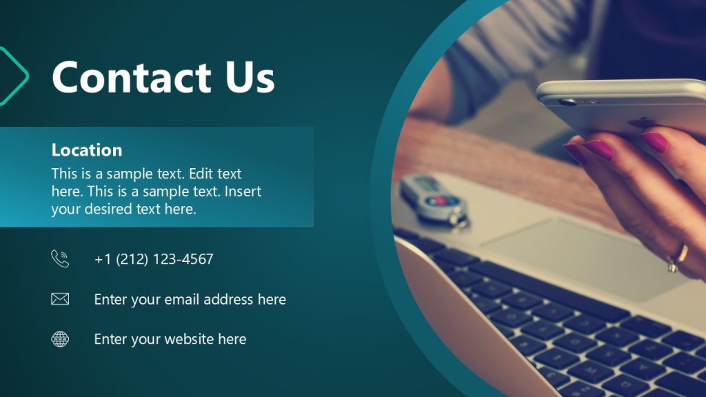 Editable Contact Us PowerPoint Template - SlideModel