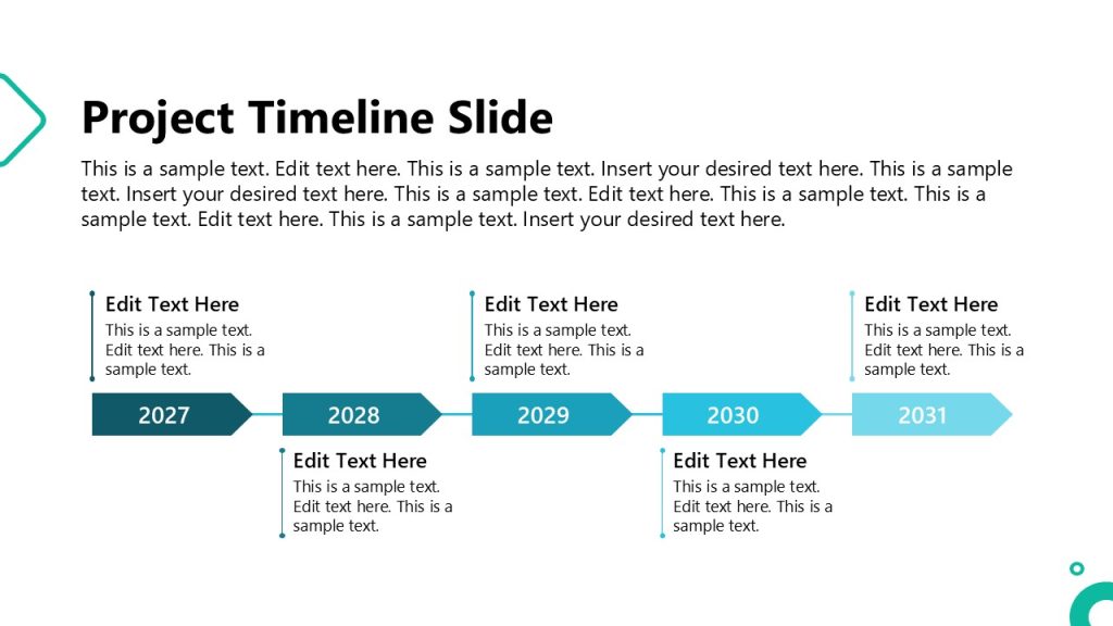 Project Timeline Slide - Digital Marketing Proposal Template - SlideModel