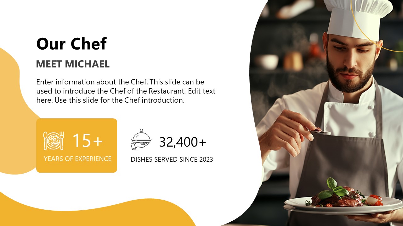Restaurant Company Profile PowerPoint Template