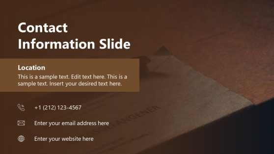 Contact Information PPT Slide - SlideModel