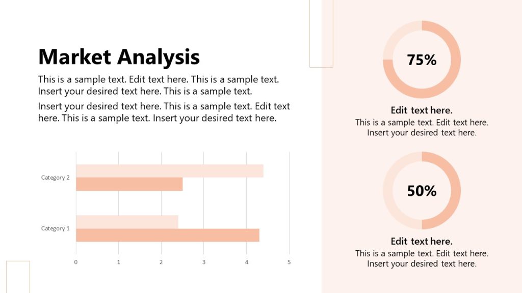 Market Analysis Slide with Data Charts - SlideModel