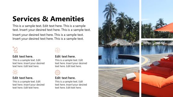 Services & Amenities PowerPoint Slide - SlideModel