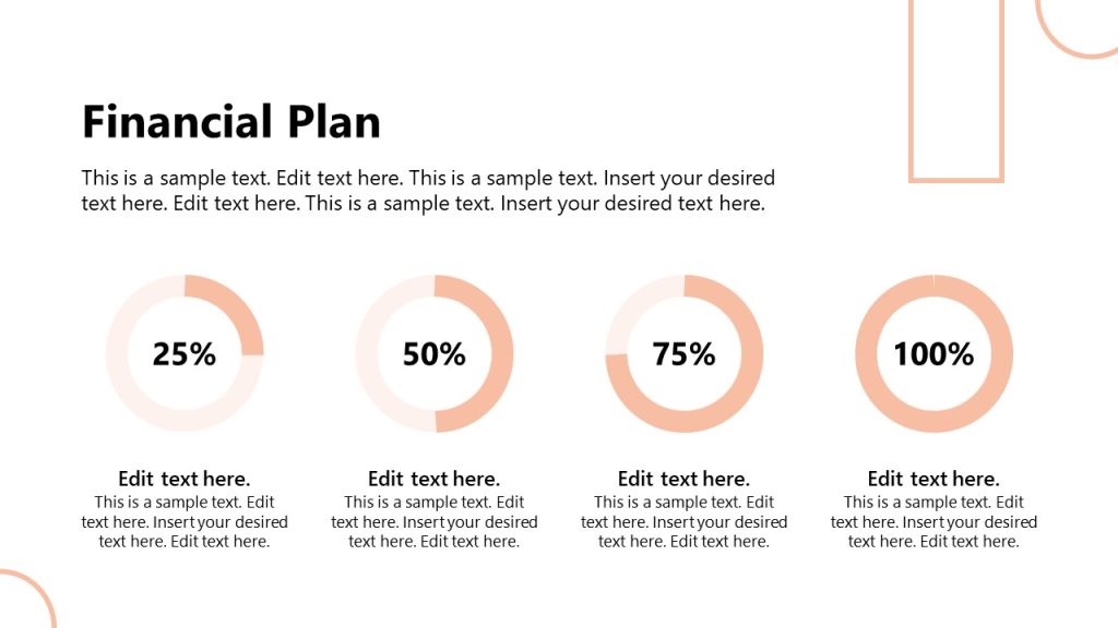 Financial Plan PowerPoint Slide with Circular Shapes - SlideModel