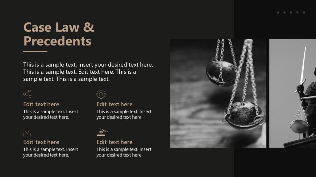 Case Law And Precedents Slide Template - SlideModel