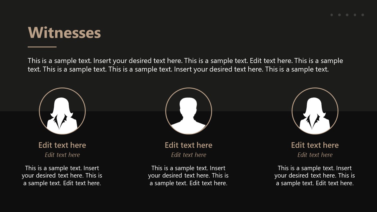 Simple Law Case PowerPoint Template
