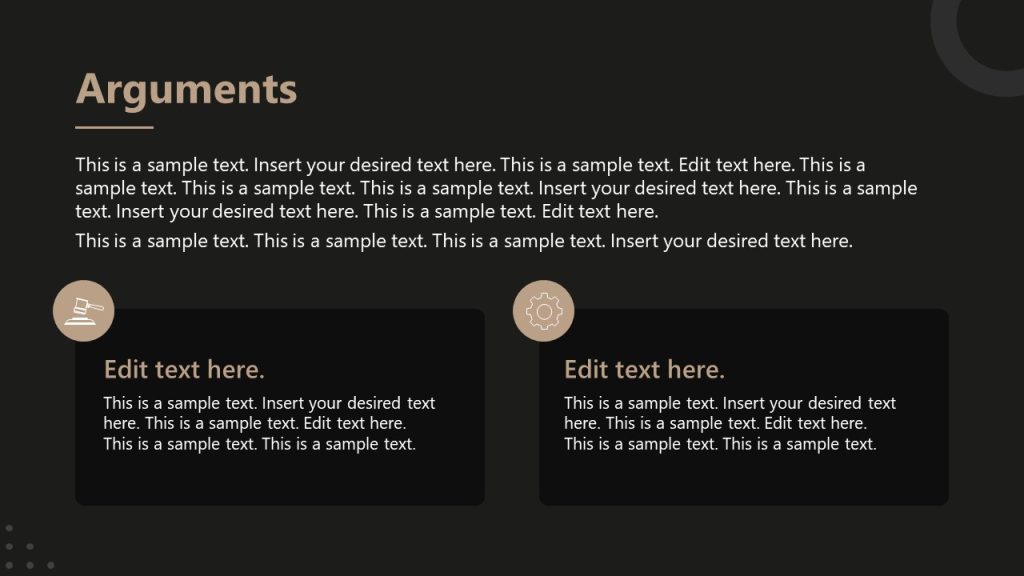 Arguments Slide Template - SlideModel