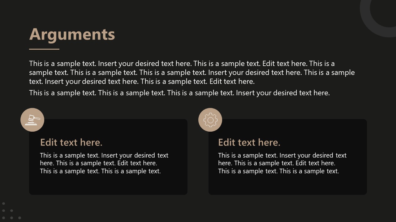 Simple Law Case PowerPoint Template