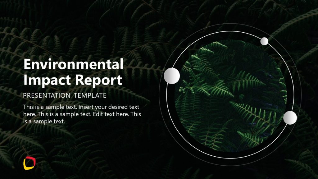 Environmental Impact Report Title Slide - SlideModel