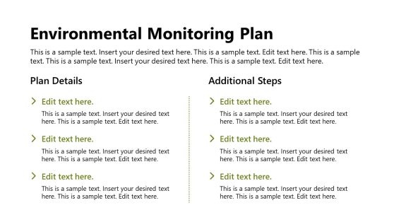 Environmental Monitoring Slide for Environmental Impact Template ...