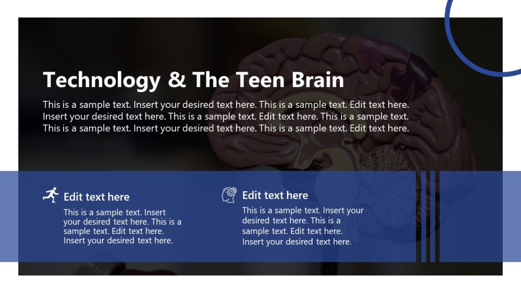 Technology & The Teen Brain PPT Slide - SlideModel