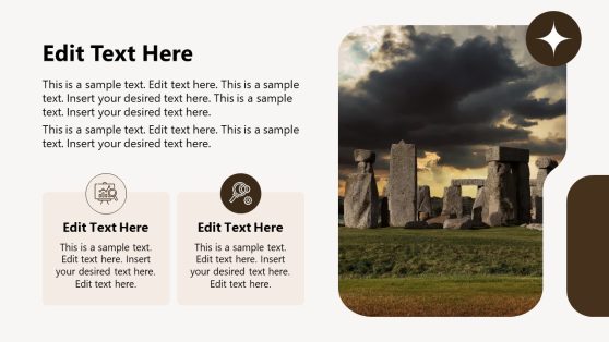 Slide with Modern Images - Archaeology Template - SlideModel