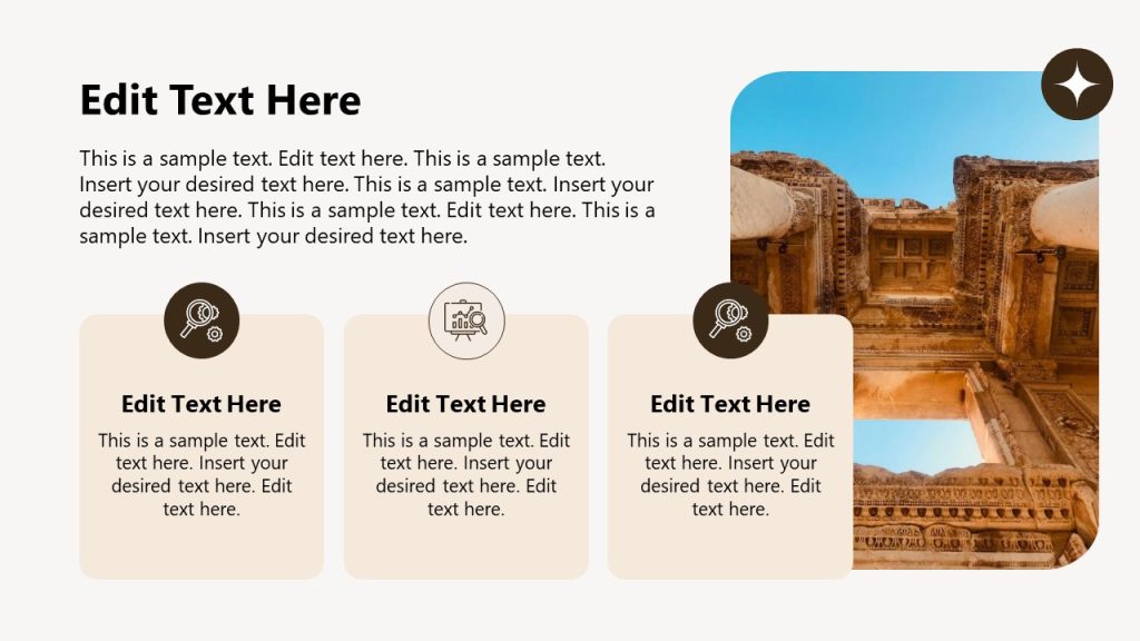 Slide with Infographics - Archaeology Template - SlideModel