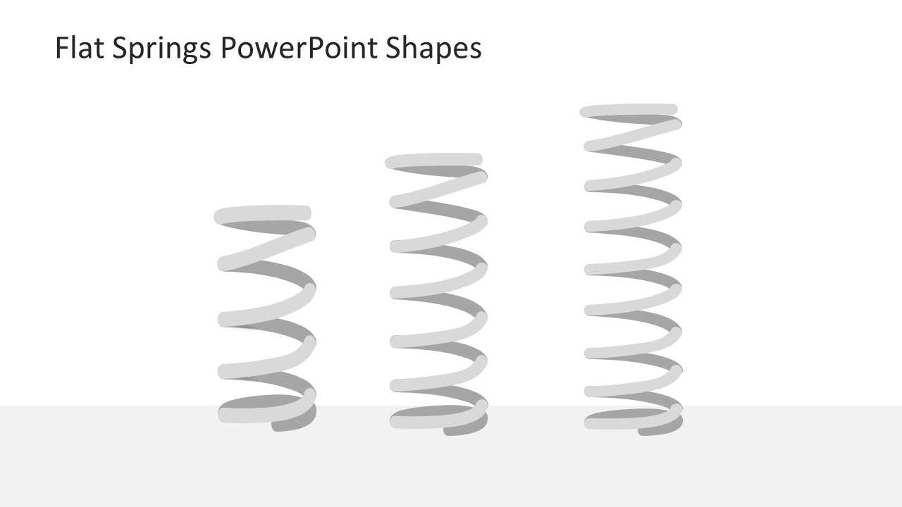 Flat Springs PowerPoint Shapes & Presentation Slides