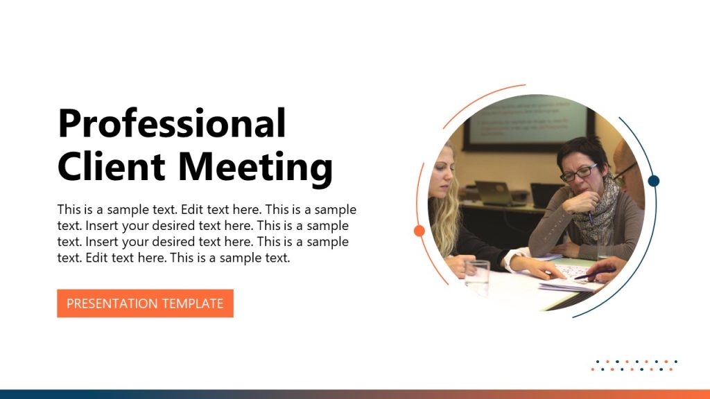 Professional Client Meeting Template - Title Slide - SlideModel