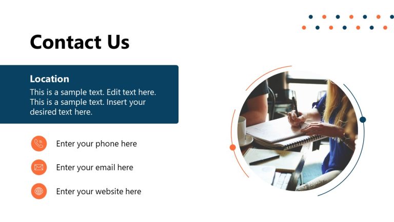 Contact Us Slide Client Meeting Template for PowerPoint - SlideModel