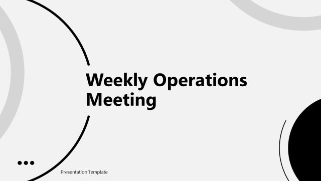 Title Slide - Weekly Operations Meeting PowerPoint Template - SlideModel