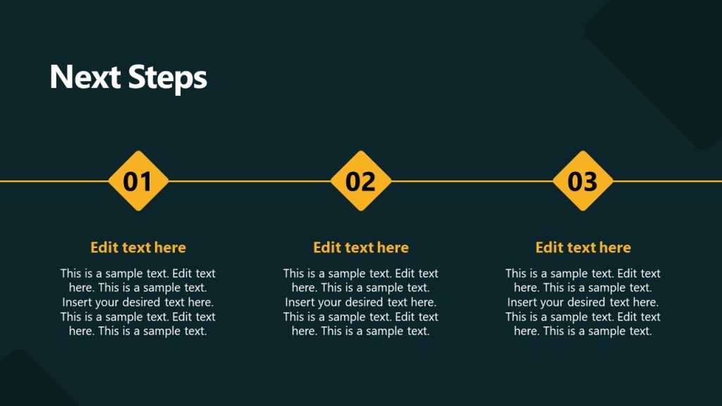 Slide for Presenting Next Steps - SlideModel