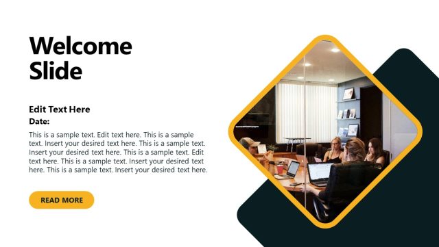 Editable Welcome Slide for PowerPoint - SlideModel