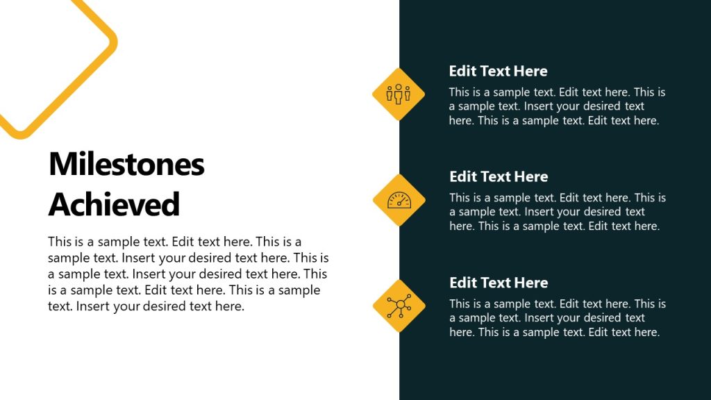 Milestones Achieved Presentation Slide - SlideModel
