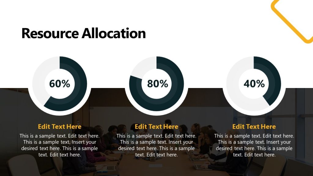 Resource Allocation Slide with Circular Diagrams - SlideModel