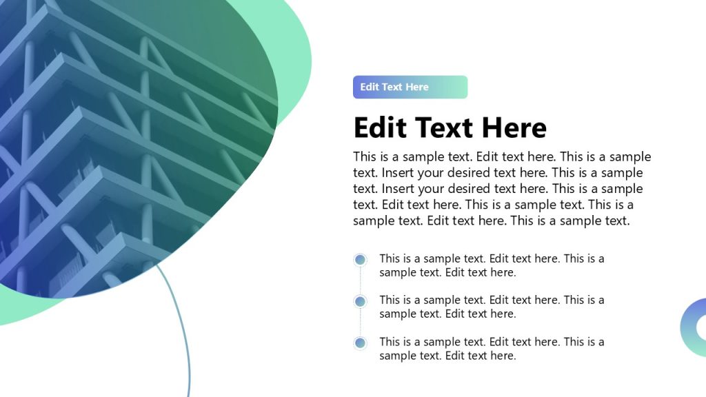 Organic Shapes Layout Slide with Text Placeholders - SlideModel