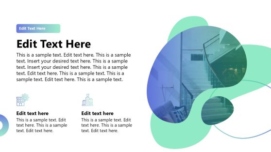 Organic Shapes Layout Template with Infographics - SlideModel