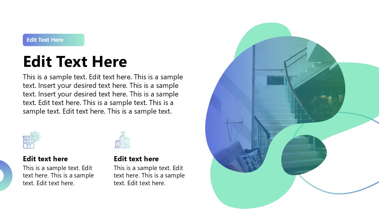Organic Shapes Layout PowerPoint Template