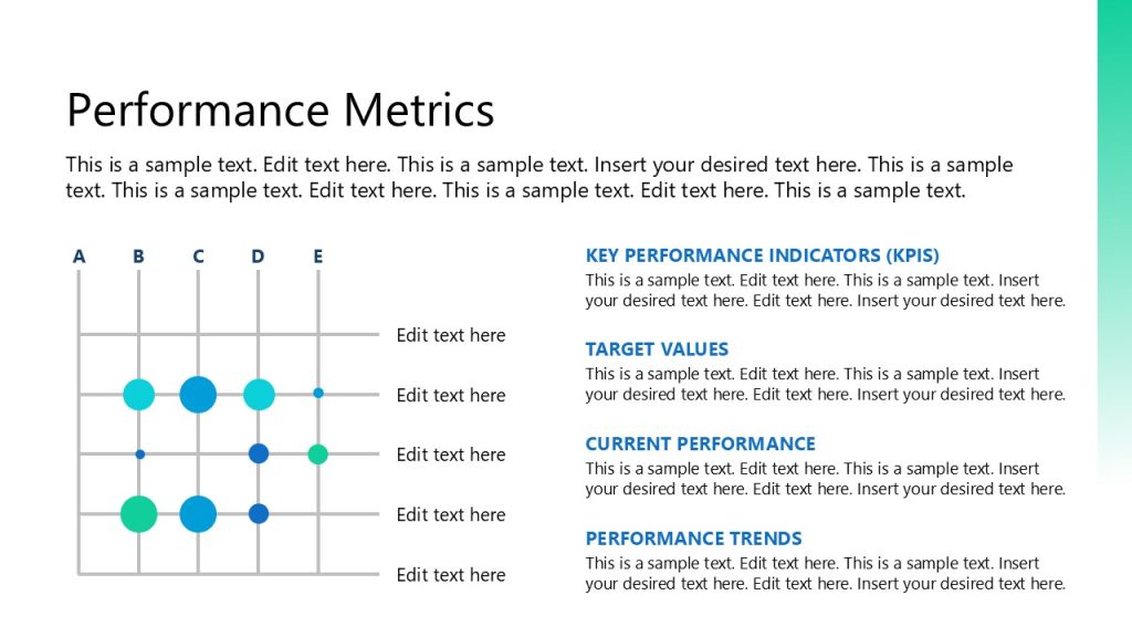 Performance Metrics Graph Slide - SlideModel