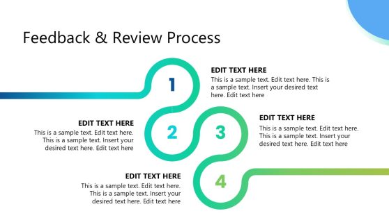 Feedback & Review Process Diagram Slide - SlideModel