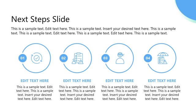Slide for Next Steps Presentation Slide - SlideModel