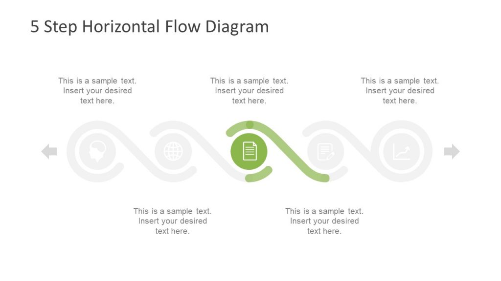 Presentation of 5 Step Process Flow - SlideModel