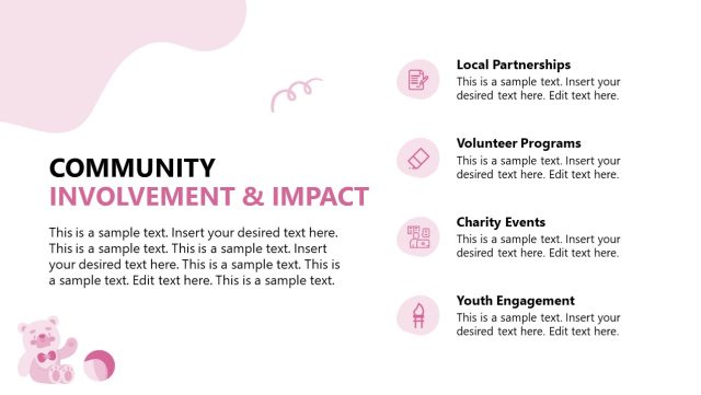 Community Involvement & Impact PPT Slide - SlideModel