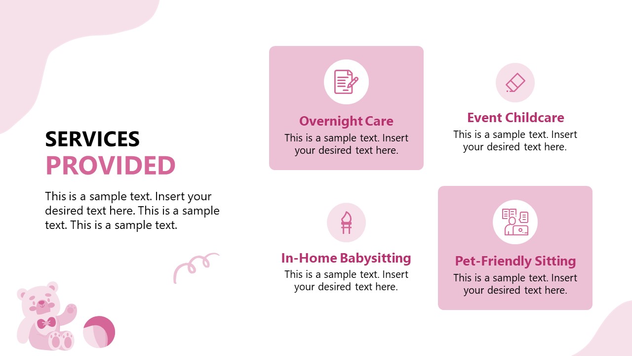 Babysitting Services Overview PowerPoint Template