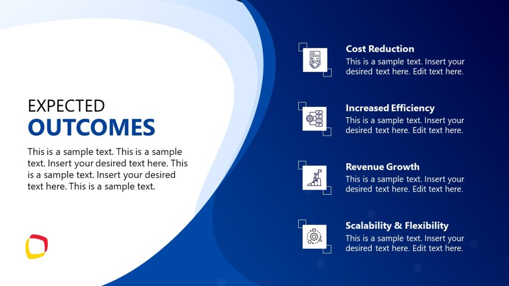 Expected Outcomes PowerPoint Slide - Digital Transformation Proposal - SlideModel