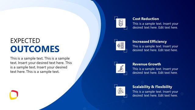 Expected Outcomes PowerPoint Slide - Digital Transformation Proposal ...