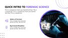 Quick Intro To Forensics PowerPoint Template Slide - SlideModel