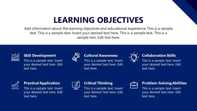 Learning Objectives Slide - Immersion Program Presentation - SlideModel