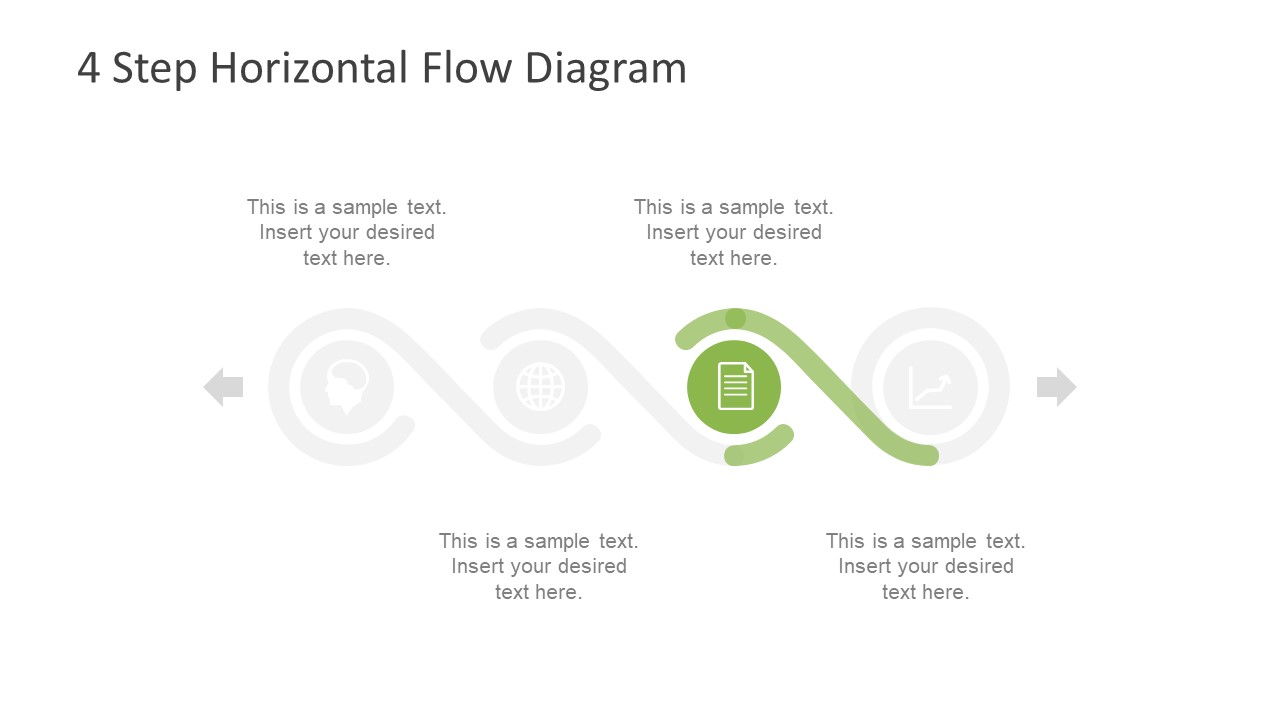 4 Step Horizontal Flow Diagram for PowerPoint - SlideModel 4 Step Horizontal Flow Diagram for PowerPoint - SlideModel