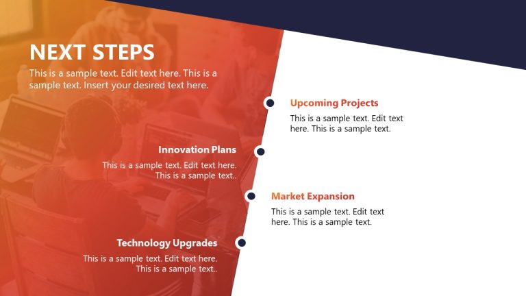 Next Steps Slide for Business Plan Presentation PPT Template - SlideModel